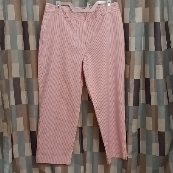Talbots | Pants & Jumpsuits | Talbots Pink And White Striped Pants Size ...